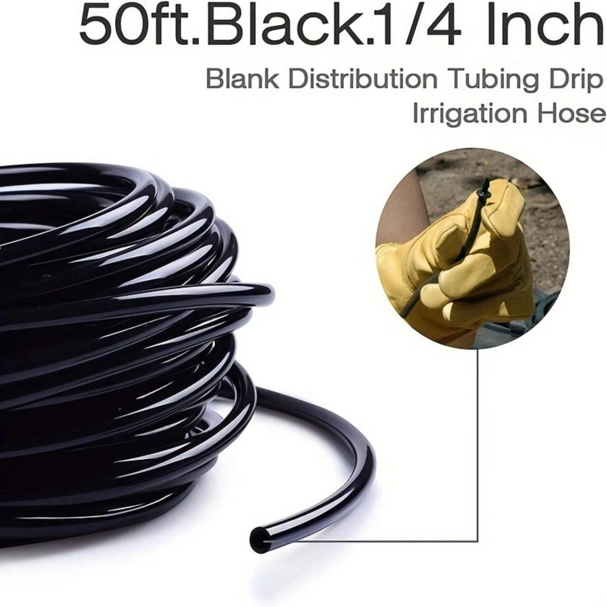 1/4 Inch Distribution Drip Irrigation Soft Hose, Garden Watering Soft ...