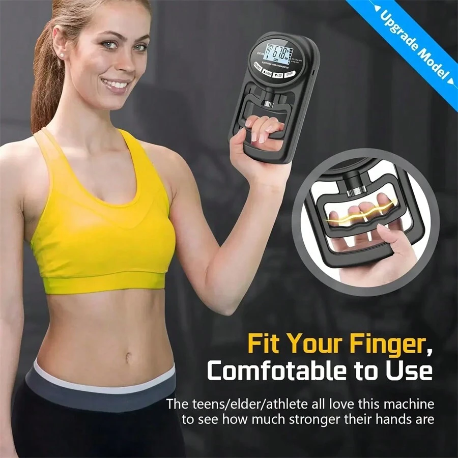 1PC Digital Grip Strength Tester 265Lbs/120Kg Precision Grip Meter Home ...