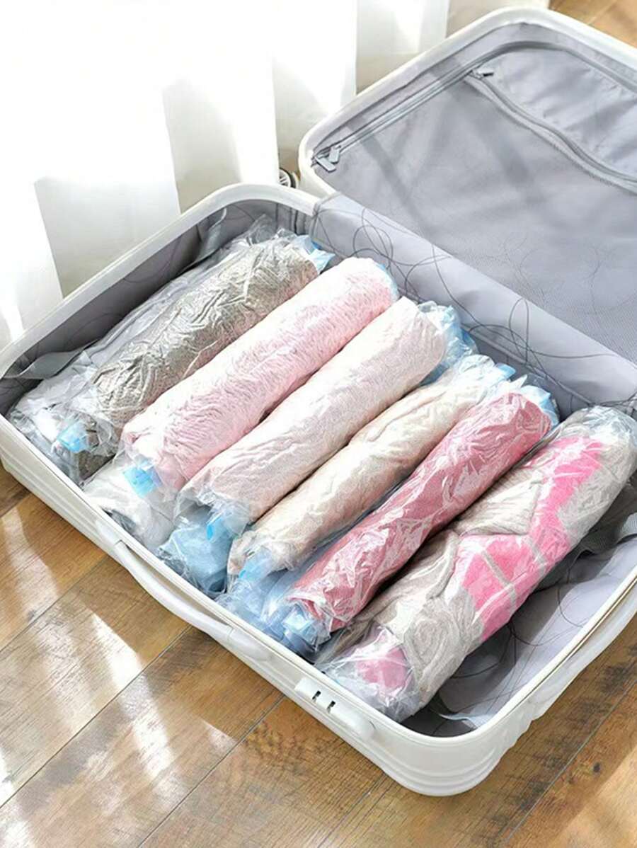 5pcs/3pcs/1pc Vacuum Storage Bags, Large Capacity Multi-Purpose Plastic ...