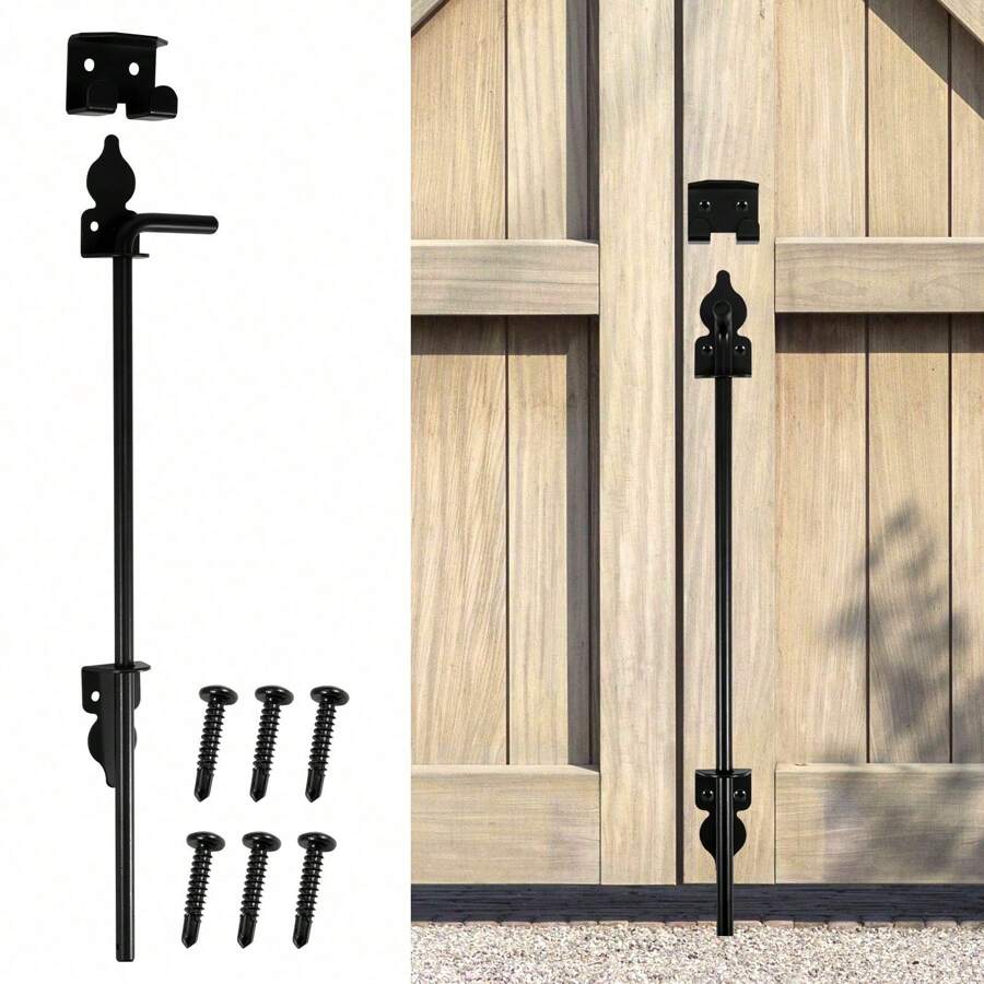 Cane Bolt Gate Drop Rod Kit 18 Inch Heavy Duty Iron Gate Ground Latch ...