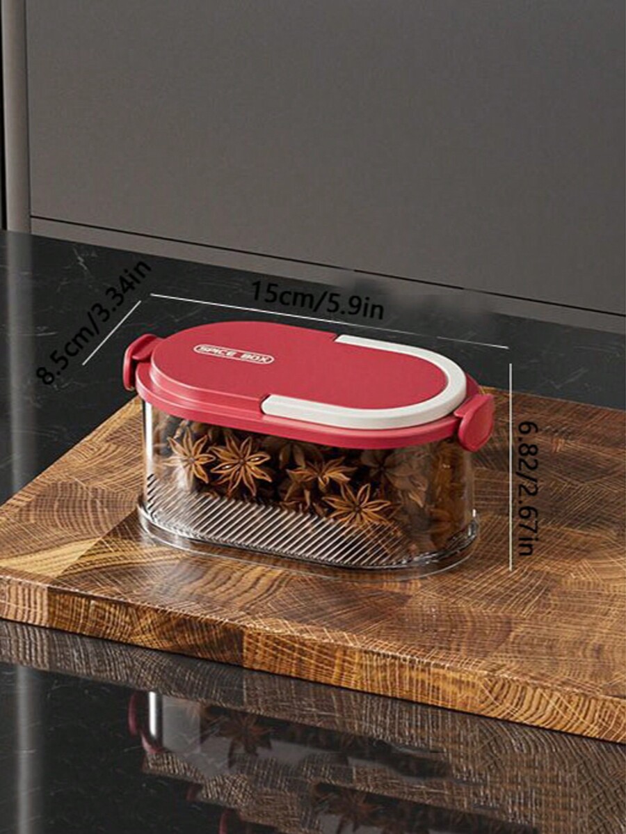 Spice Storage Box, Onion Garlic Ginger Condiment Jars, Stackable ...