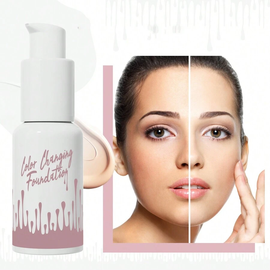 Natural Sheer Color Changing Foundation, Natural Finish, Transfer ...