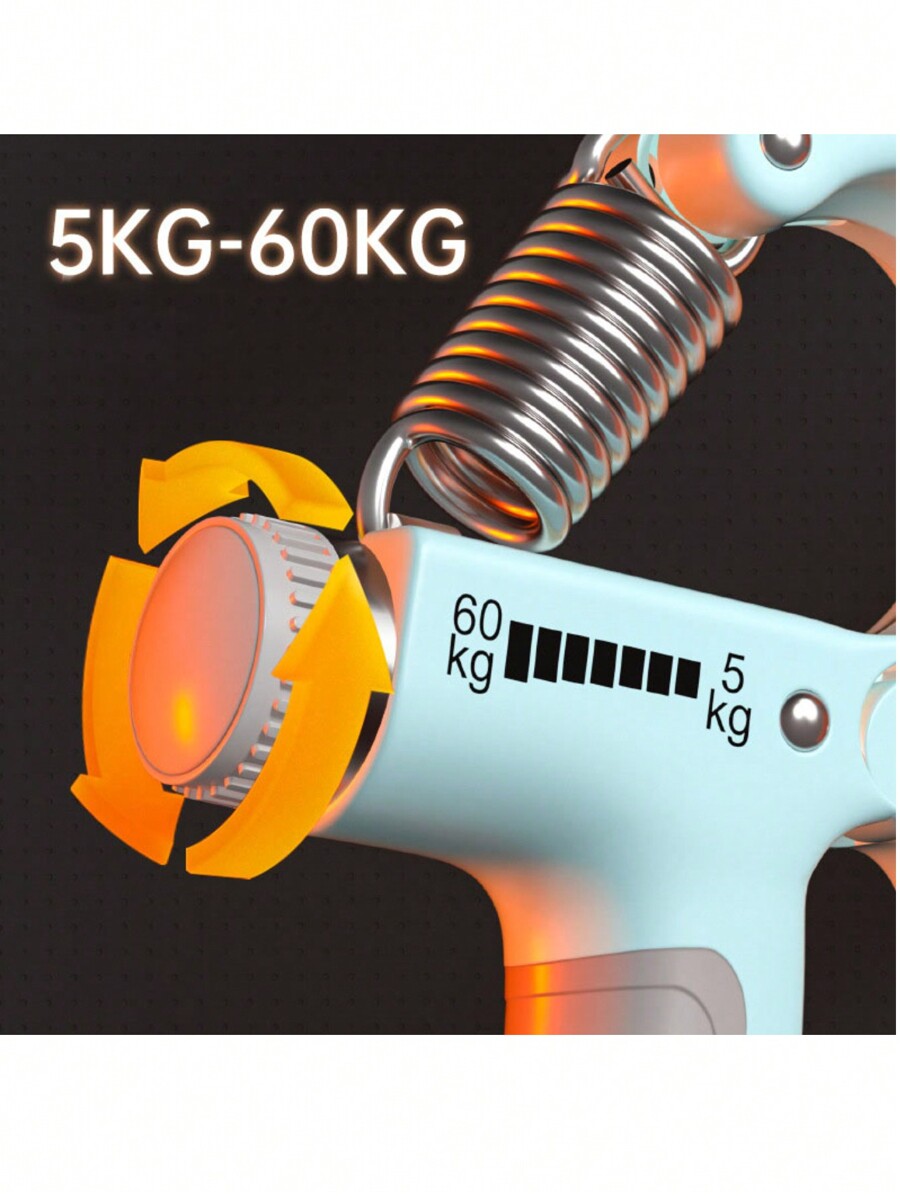5-60KG Counting Grip Finger Trainer Arm Strength Exercise Adjustable ...