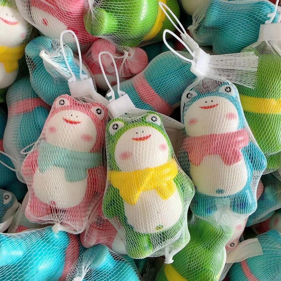 1pc Hot Selling Stress Relieving Tool Saluting Frog Toy Slow Rebound ...