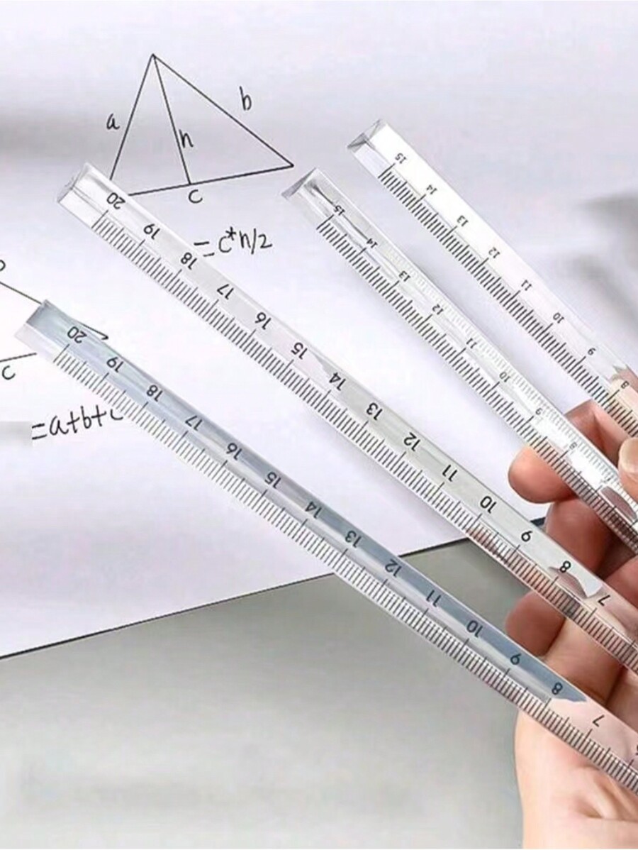 Simple And Transparent Triangular Ruler For Students, Windless Drawing ...
