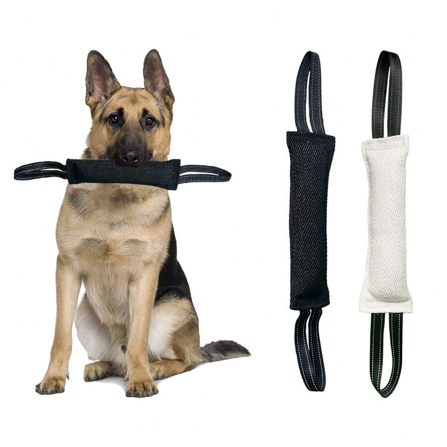 Dog Training Bite Tug Toy Young Dog Chewing Biting Arm Sleeve With Two ...