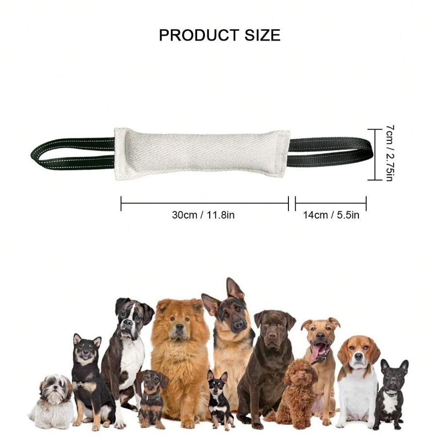 Dog Training Bite Tug Toy Young Dog Chewing Biting Arm Sleeve With Two ...