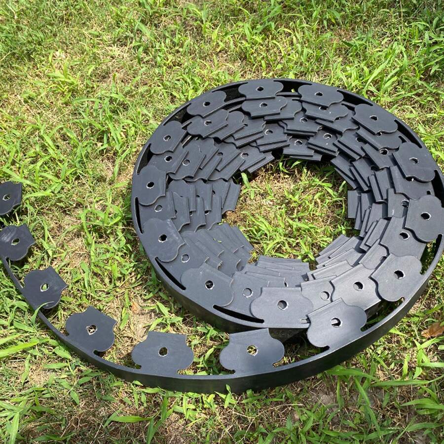 Landscape Edging Border With Spikes, Simple Installation No Dig Weather-Resistant Versatile ...