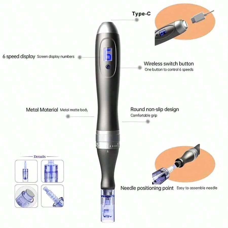 Derma Pen Ultima X6 Professional Micro Skin Pen Wireless Electric ...