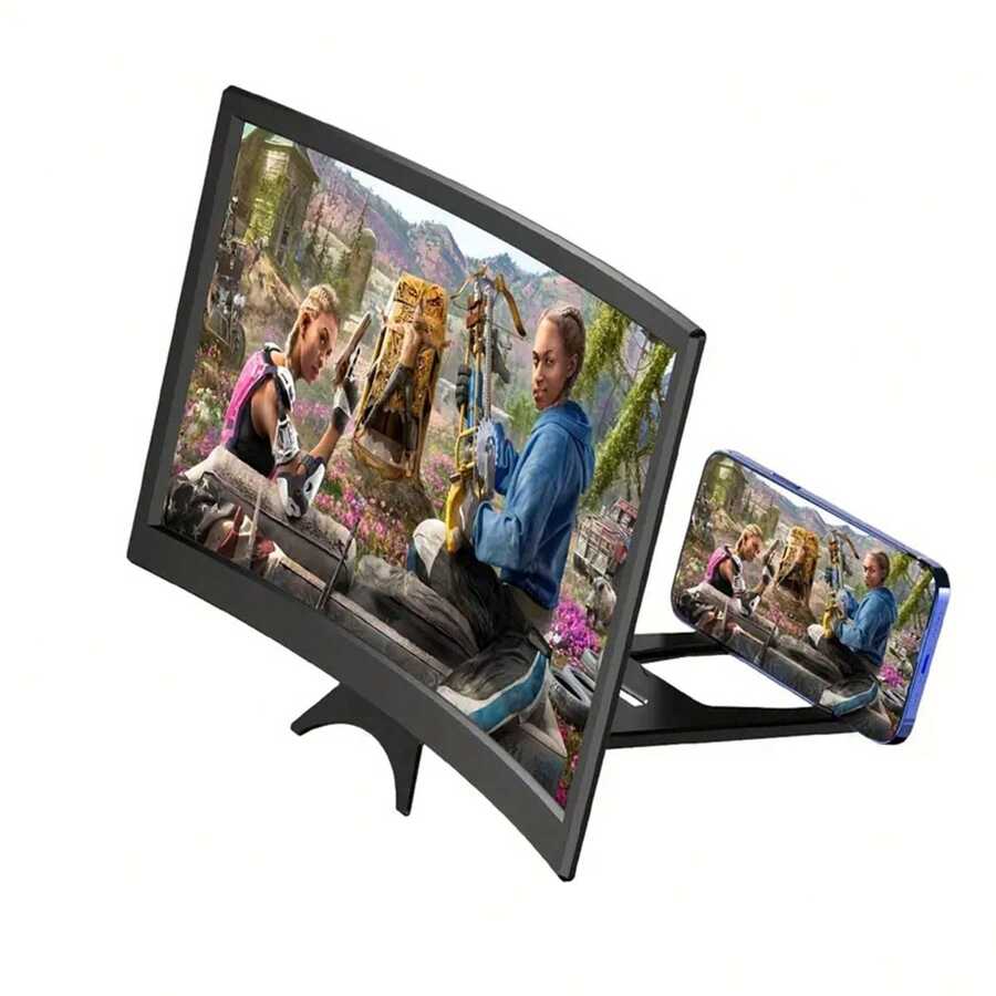 Curved Screen Magnifier, HD Magnifier Projector Screen, Suitable For ...