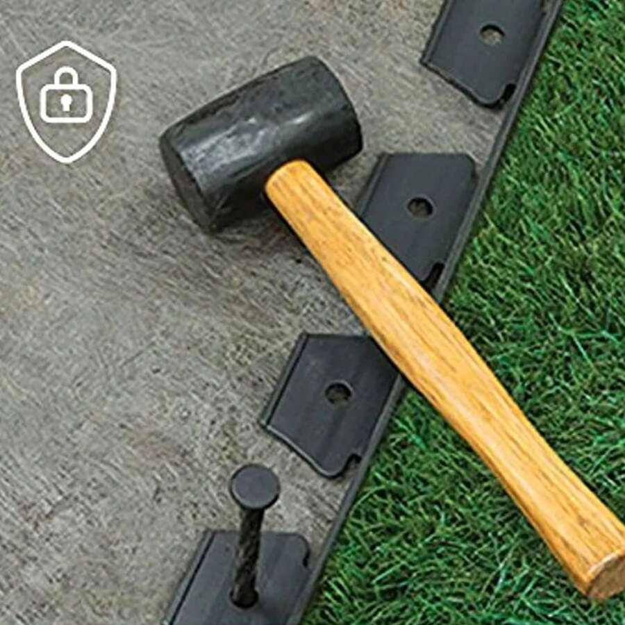 Landscape Edging Border With Spikes, Simple Installation No Dig Weather-Resistant Versatile ...