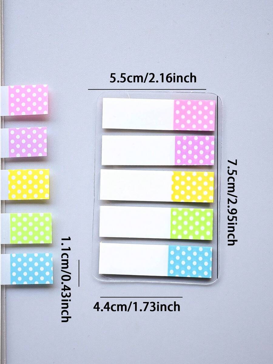 100 Creative Sticky Notes Cute Cartoon Translucent Index Stickers ...