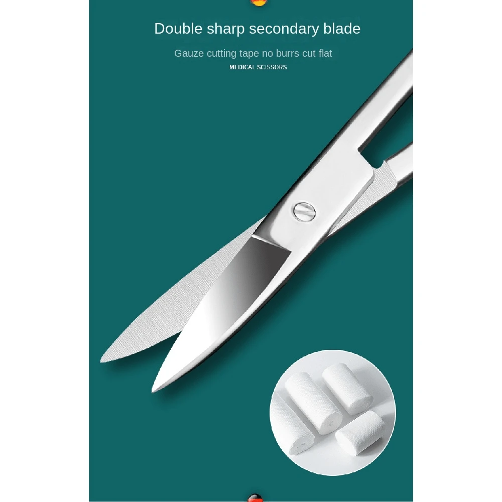 [14cm Stainless Steel Large Curved Scissor] Professional Makeup Artist ...