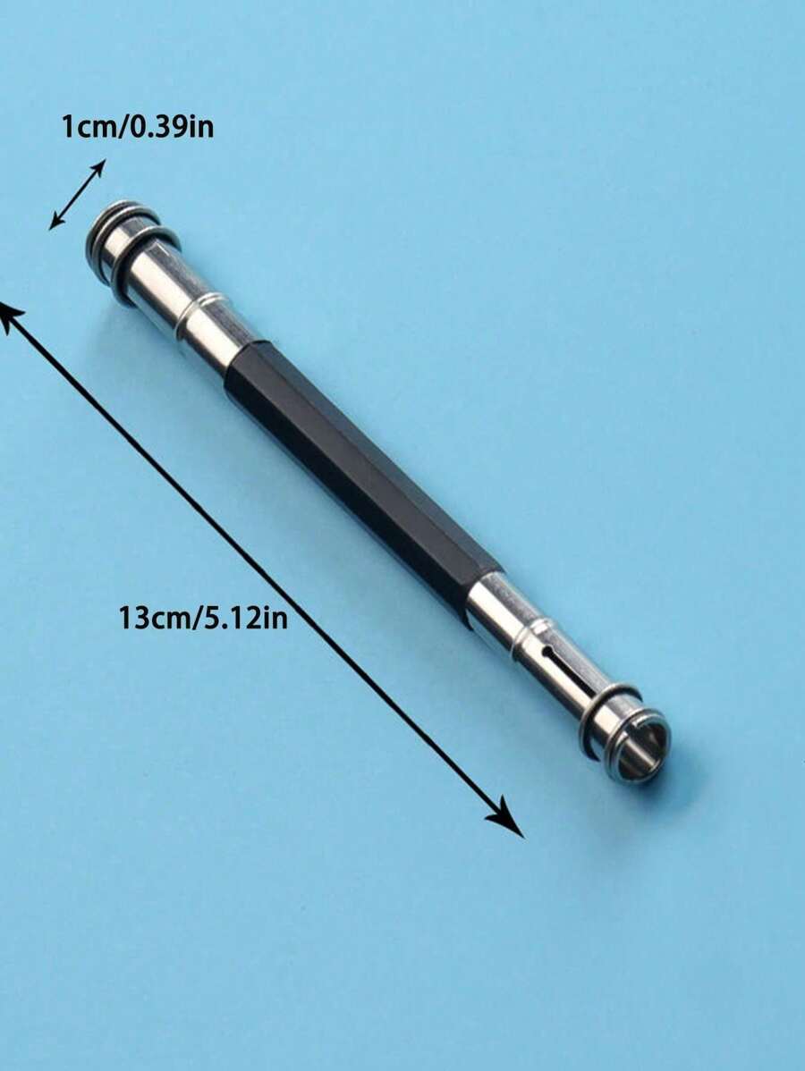 1pc Stainless Steel Pencil Extender, Minimalist Solid Color Pencil ...
