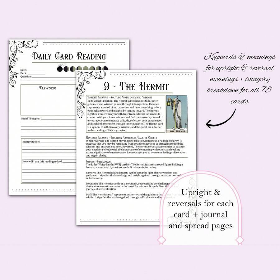 Beginner's Tarot Guide: Complete Set With Meaning, Layout & Recitation ...