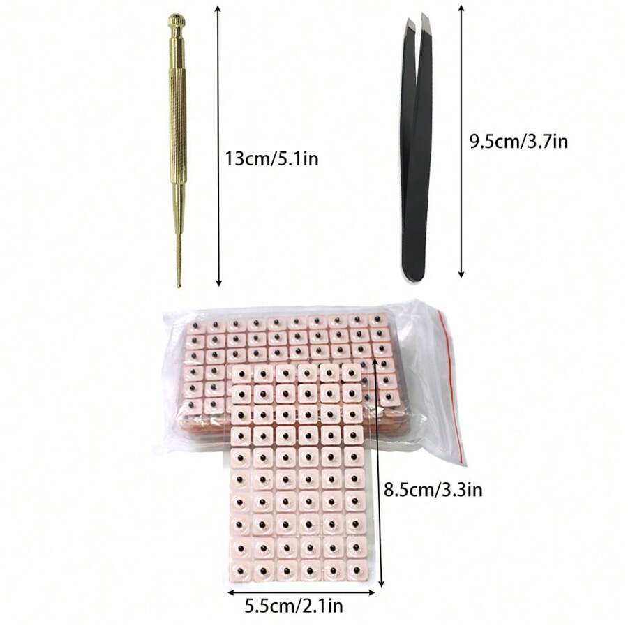 4 In 1 Ear Acupuncture Points Model Ear Press Seed Ear Probe Set 13cm ...