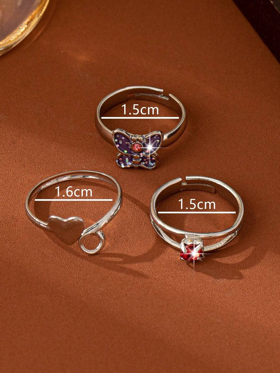 2025 Cute Series Rings Set For Teenage Girls | SHEIN USA