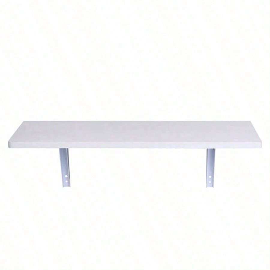 White Wall-Mounted Computer Desk Wall Shelf, Foldable Wall-Mounted Desk ...
