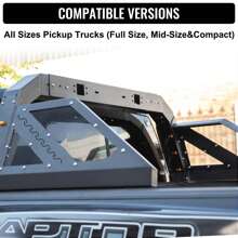 Truck Roll Bar Chase Rack Adjustable With 6 Amber Auxiliary Side Marker ...