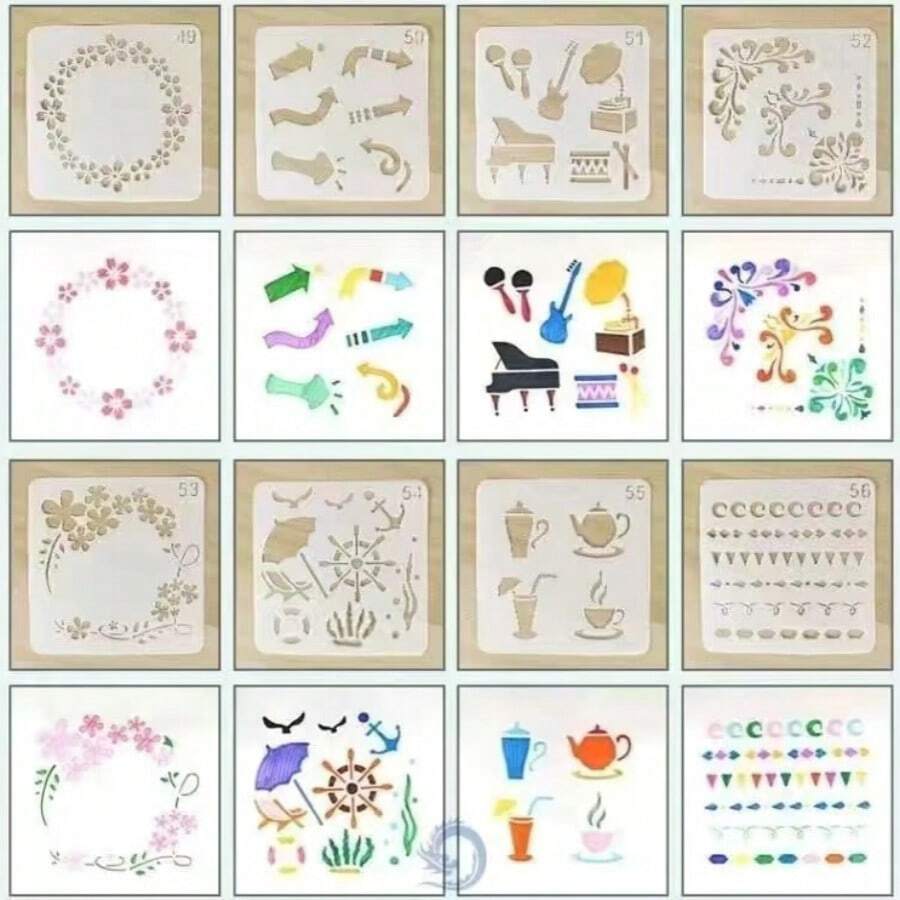 20 Pieces Of Drawing Templates For Painting Supplies, Universal Drawing ...
