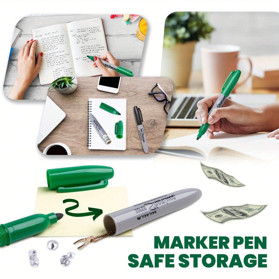 1 Pc Money Hiding Pen, Looks Like A Real Pen But Can Hold Small ...