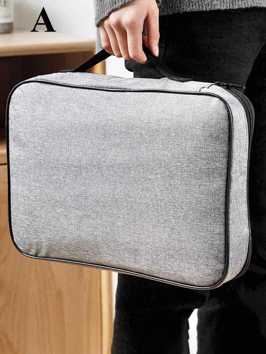 1pc 3-Layer Lockable ID Card Holder Wallet Large Capacity Document ...