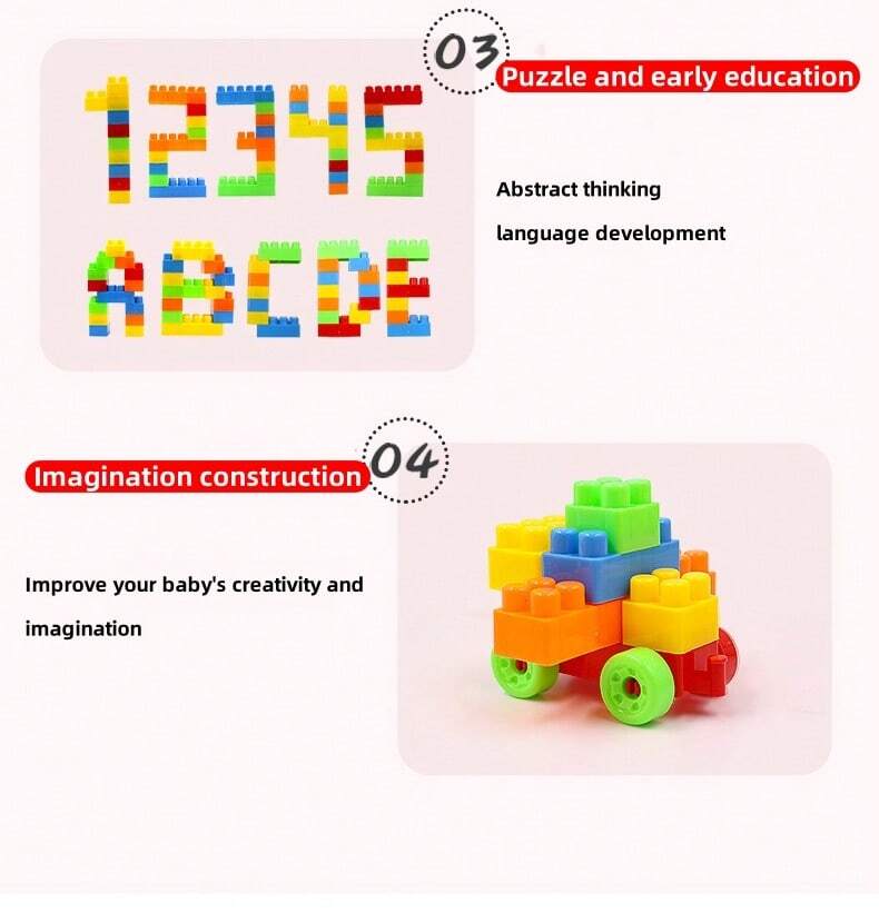 66pcs/118pcs/138pcs Large Size Building Blocks, Children Educational ...