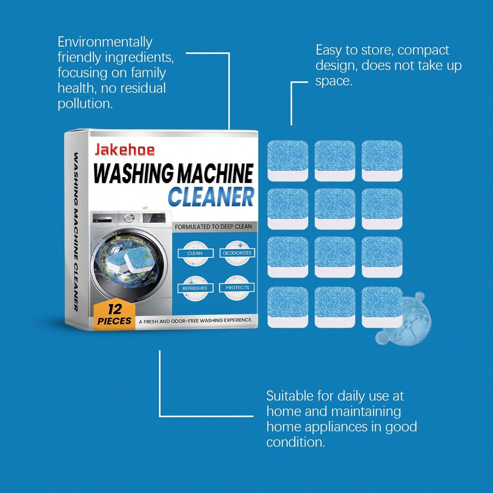 Hojas de limpieza y eliminación de cal para lavadora doméstica de ...