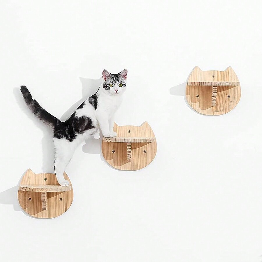 Ripiano di arrampicata per gatti a forma di faccia di gatto, ripiano in ...