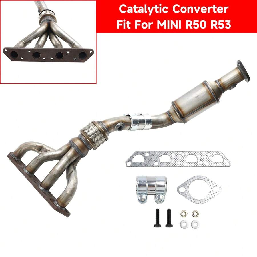 Catalytic Converter Type Approved + Fitting Kit for MINI Cooper R50 R52 ...