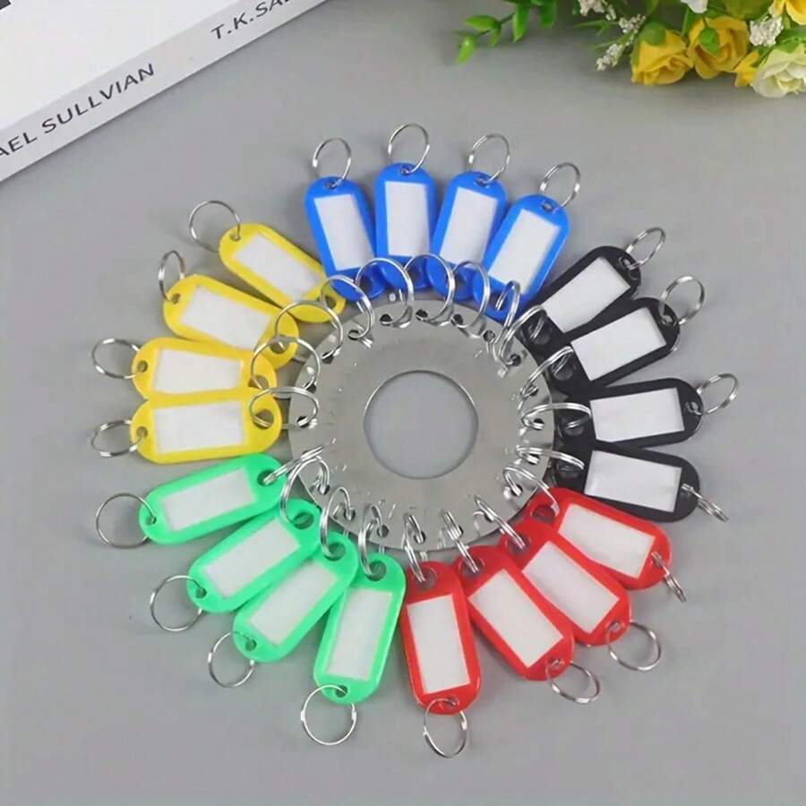 10pcs Colorful Key Tags, Key Rings, Luggage Tags, Hotel Room Number ID ...