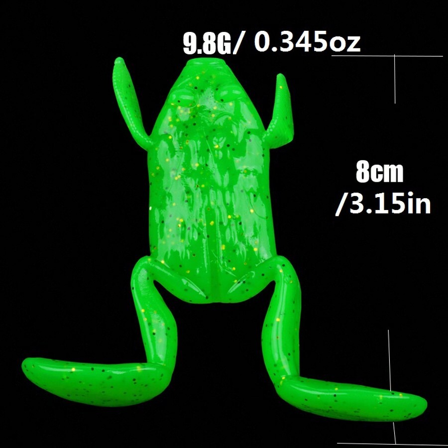 Floating Kicking Legs Frog Lure, Realistic Frog Soft Lure For ...