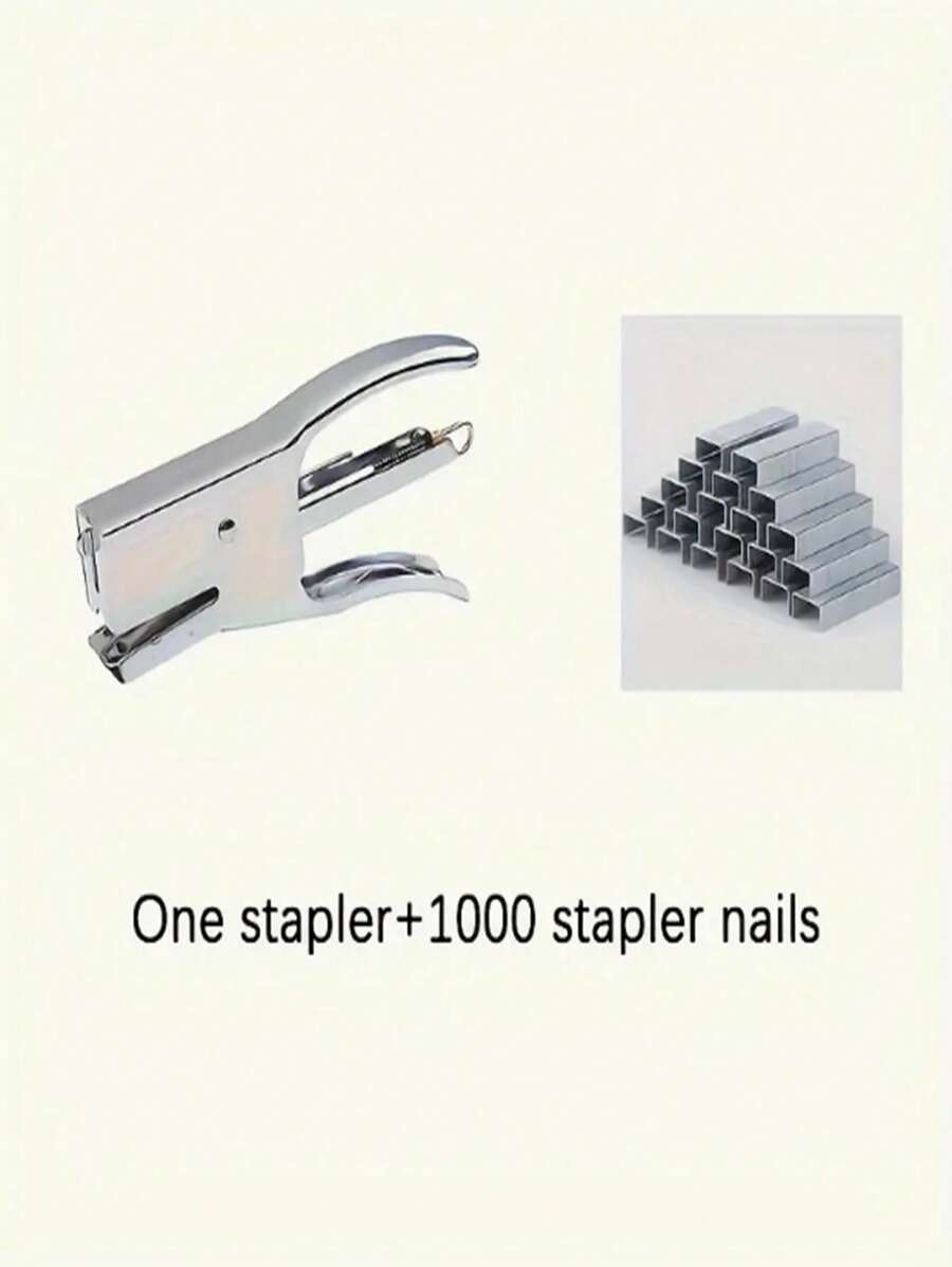 A Set Of Metal Handheld Staplers Can Deliver 1000 Staples, Essential Office Supplies, Leather ...