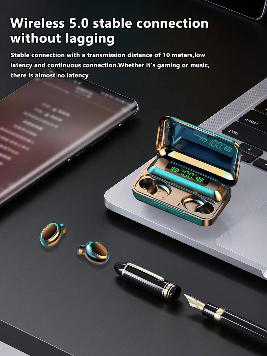 Auriculares inalámbricos TWS de reducción de ruido, mini gaming, con ...