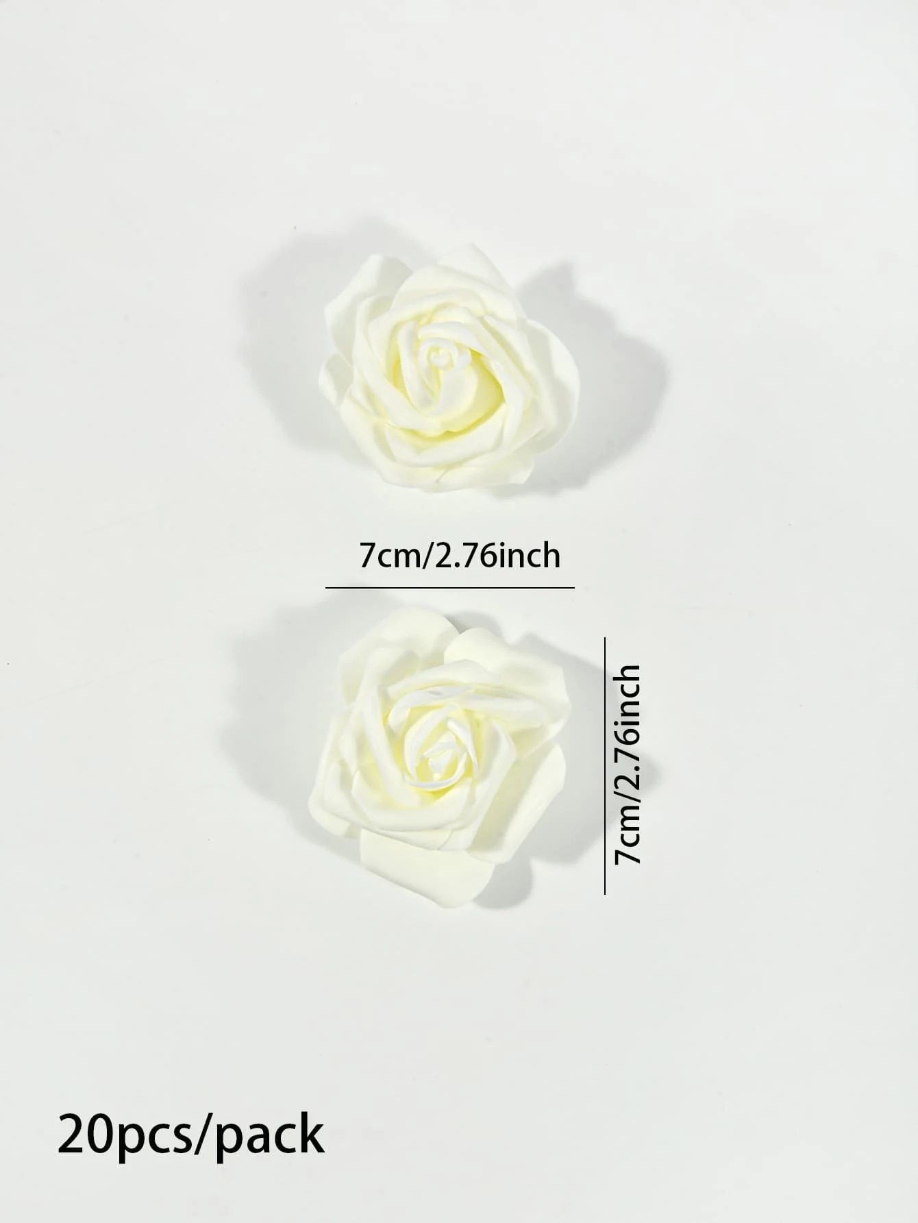 20pcs Artificial Rose Head, Beautiful Fake Flowers, Foam Fake Roses Are ...