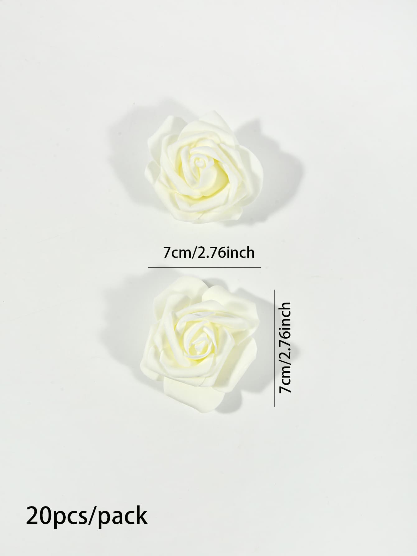 20pcs Artificial Rose Head, Beautiful Fake Flowers, Foam Fake Roses Are ...