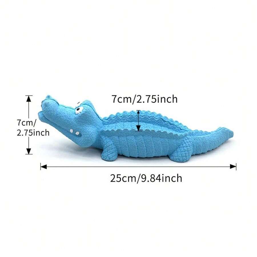 Alligator Dog Chew Rubber Toy, Strong Dog Toy Aggressive Chewers, Dog ...