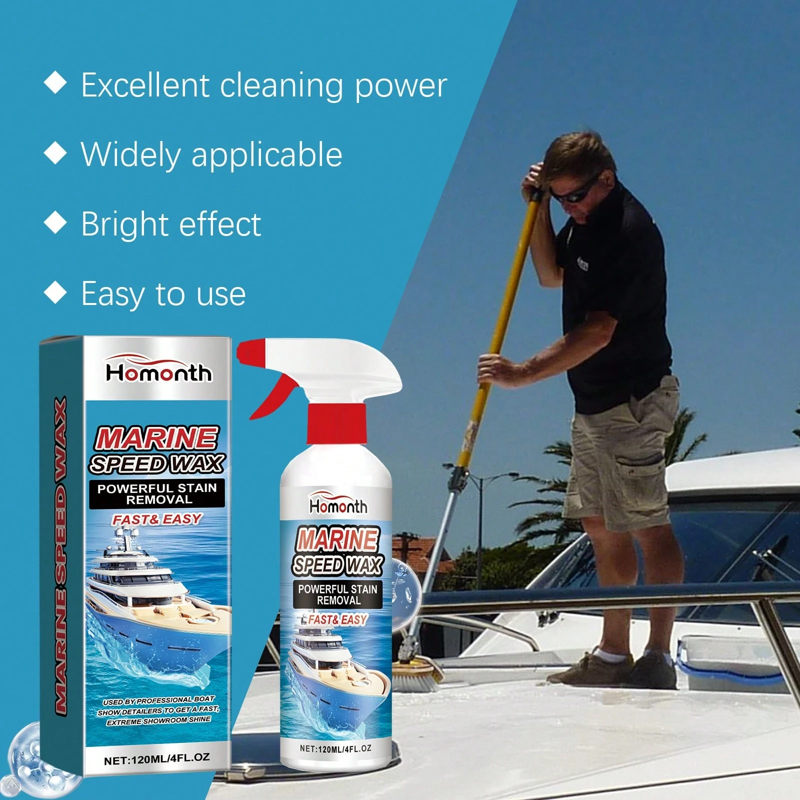 Homonth Marine Foam Cleaning Agent Maintenance Cleaning, Stain Removal ...