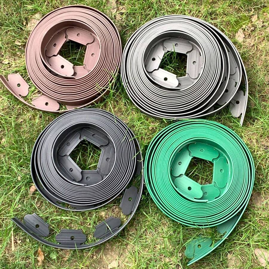 Landscape Edging Border With Spikes, Simple Installation No Dig Weather-Resistant Versatile ...