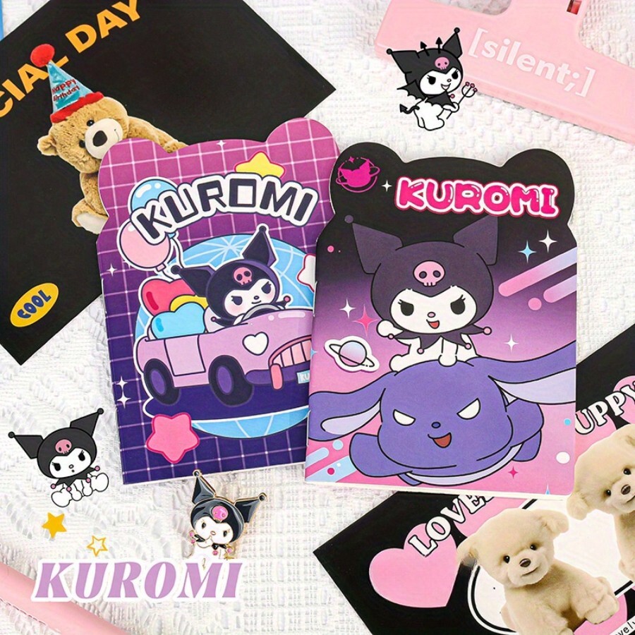 Sanrio 20pcs Sanrio Kuromi-Hello Kitty Cartoon Cute Girls Thin Notebook ...