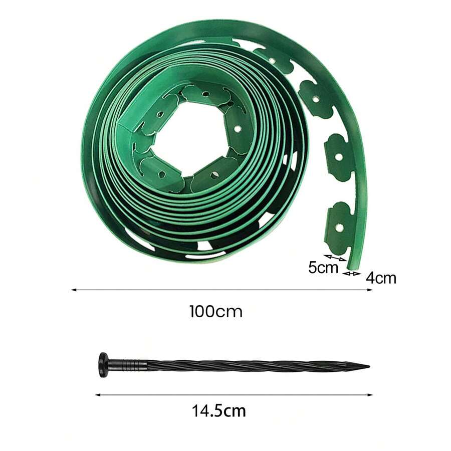 Landscape Edging Border With Spikes, Simple Installation No Dig Weather-Resistant Versatile ...