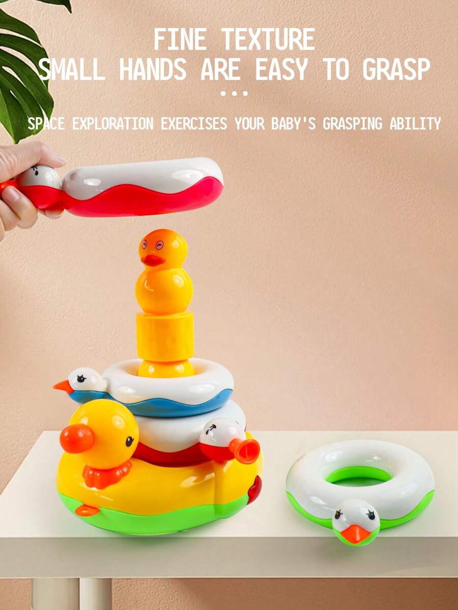 1pc Infant Drag And Pull Toy, Baby Early Education Stacking Toy, With ...