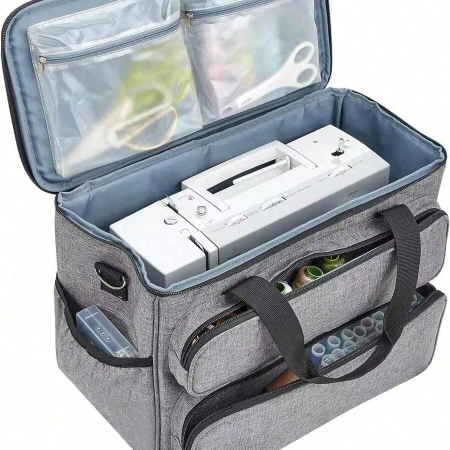 Portable Sewing Machine Carry Case Bag, Sewing Machine Travel Tote Bag ...