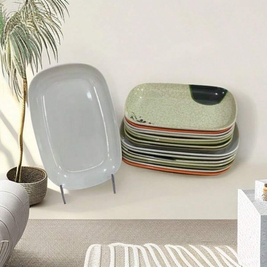 Ceramic Sausage Pasta Plate, Rectangular Dish Dinnerware Fish Plate ...