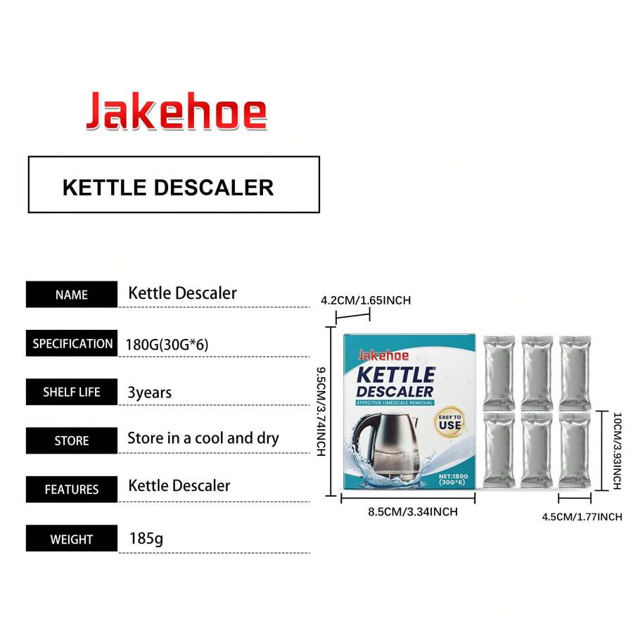 Jakehoe Kettle Descaling Powder Electric Kettle Cleaning Descaling ...