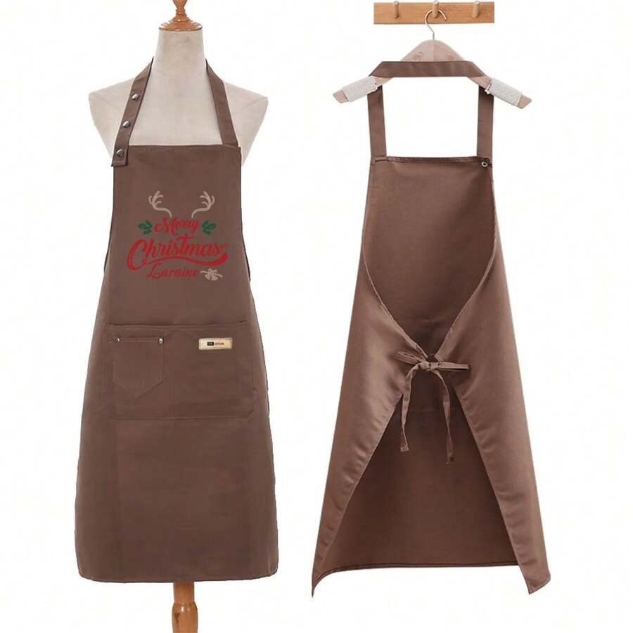 Free Personalized Name Apron Cooking Clothes Fashionable New Fabric ...