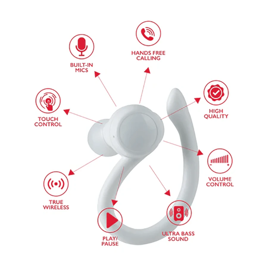 RCA Wave-70 True Wireless Earbuds With Hi-Res Audio & 20H Playtime ...