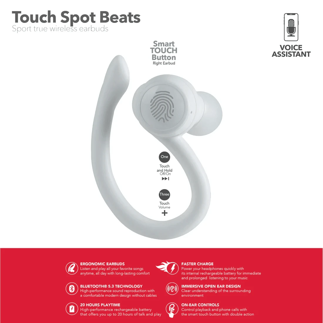 RCA Wave-70 True Wireless Earbuds With Hi-Res Audio & 20H Playtime ...