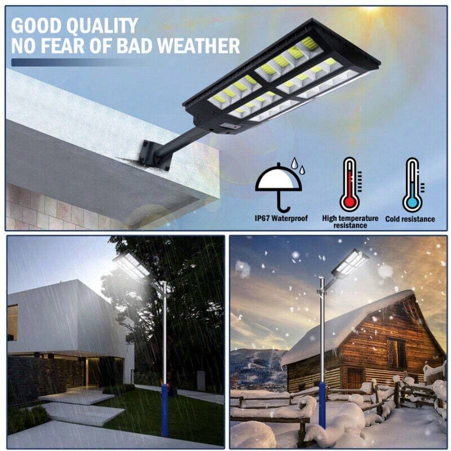 9900000000LM 1200W Solar Street Light Commercial Dusk To Dawn Outdoor ...