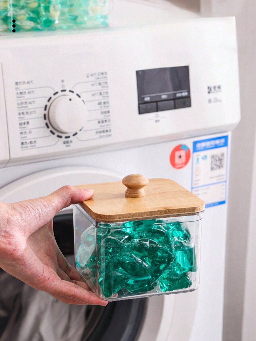 3M 1pc Detergent Storage Box For Laundry Room, Desktop Cleaning Swab ...